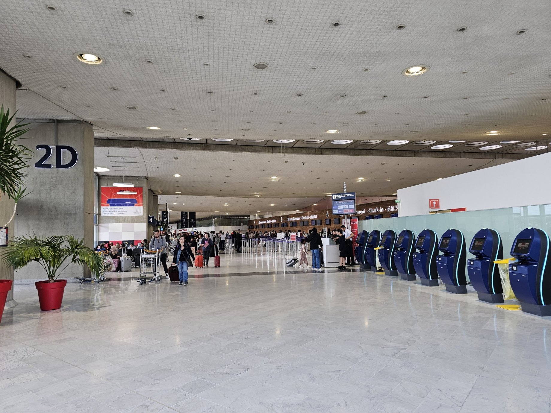 Connexions et terminaux à l'aéroport de Paris Charles de Gaulle CDG